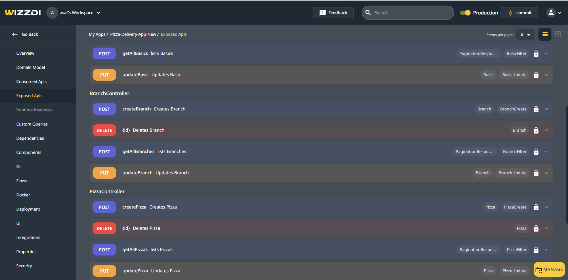 Pizza Delivery App - wizzdi