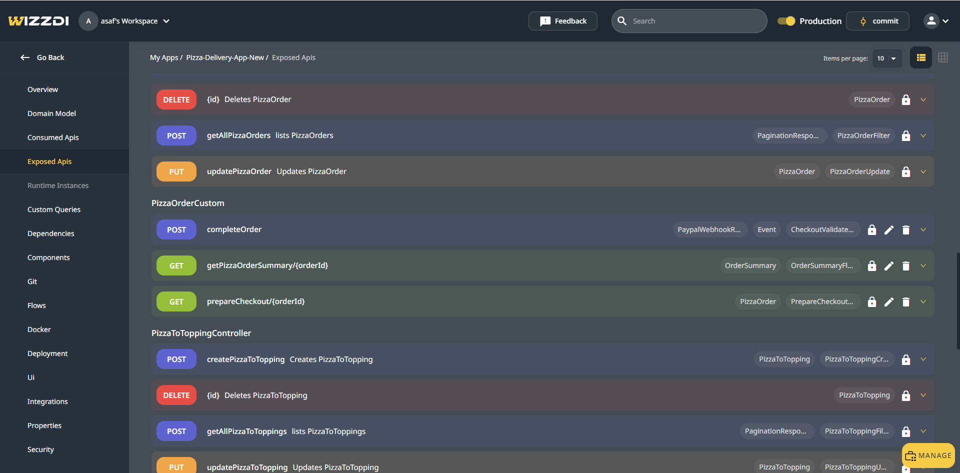 Pizza Delivery App - wizzdi