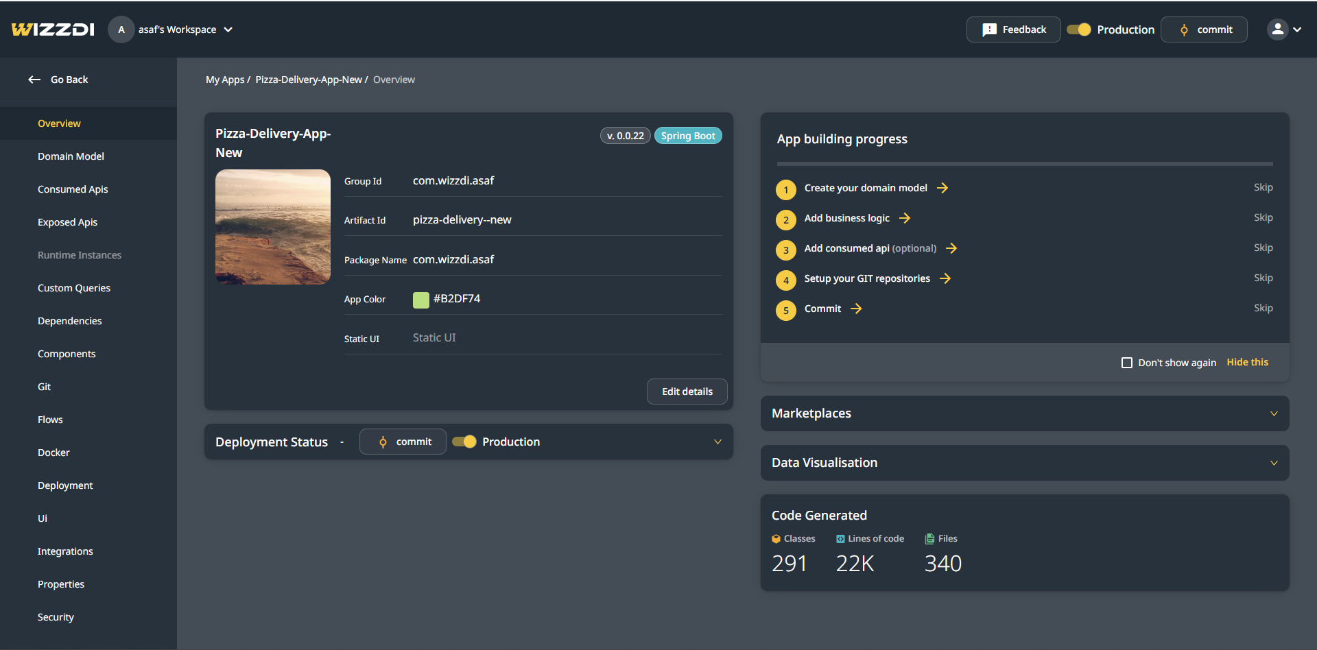 Pizza Delivery App - wizzdi