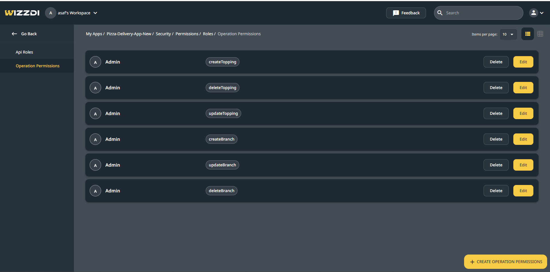 Pizza Delivery App - wizzdi