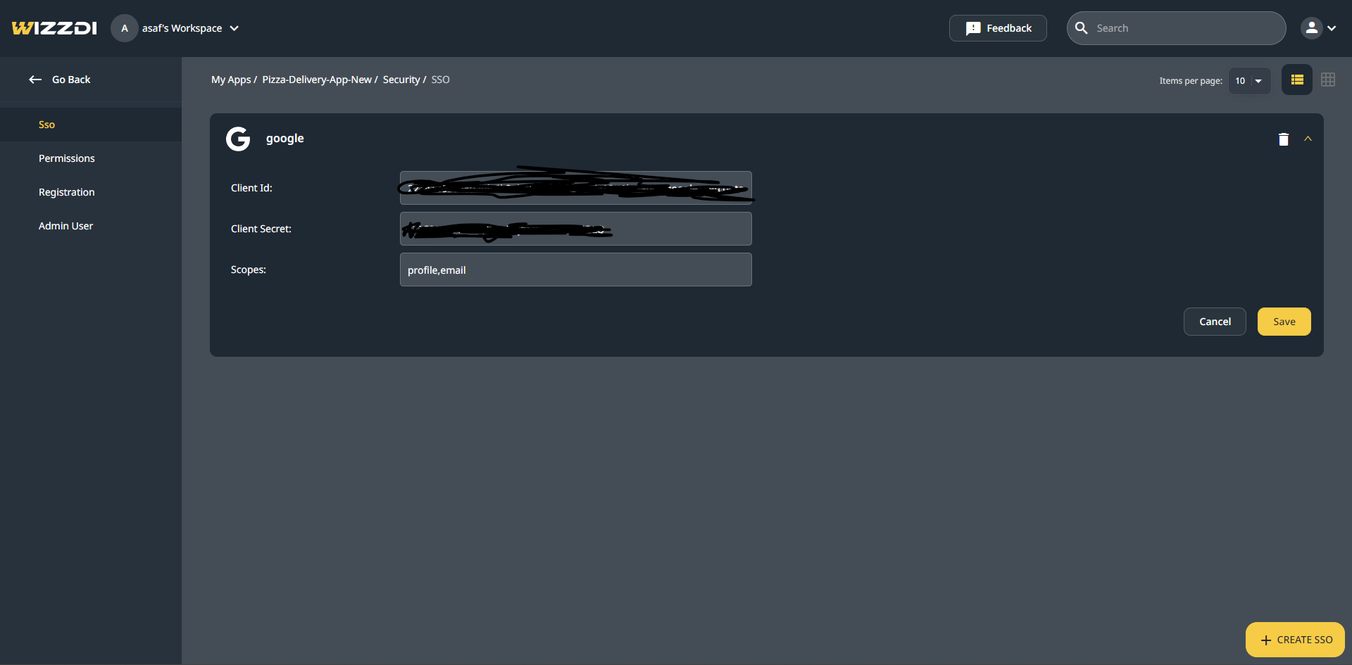 Pizza Delivery App - wizzdi